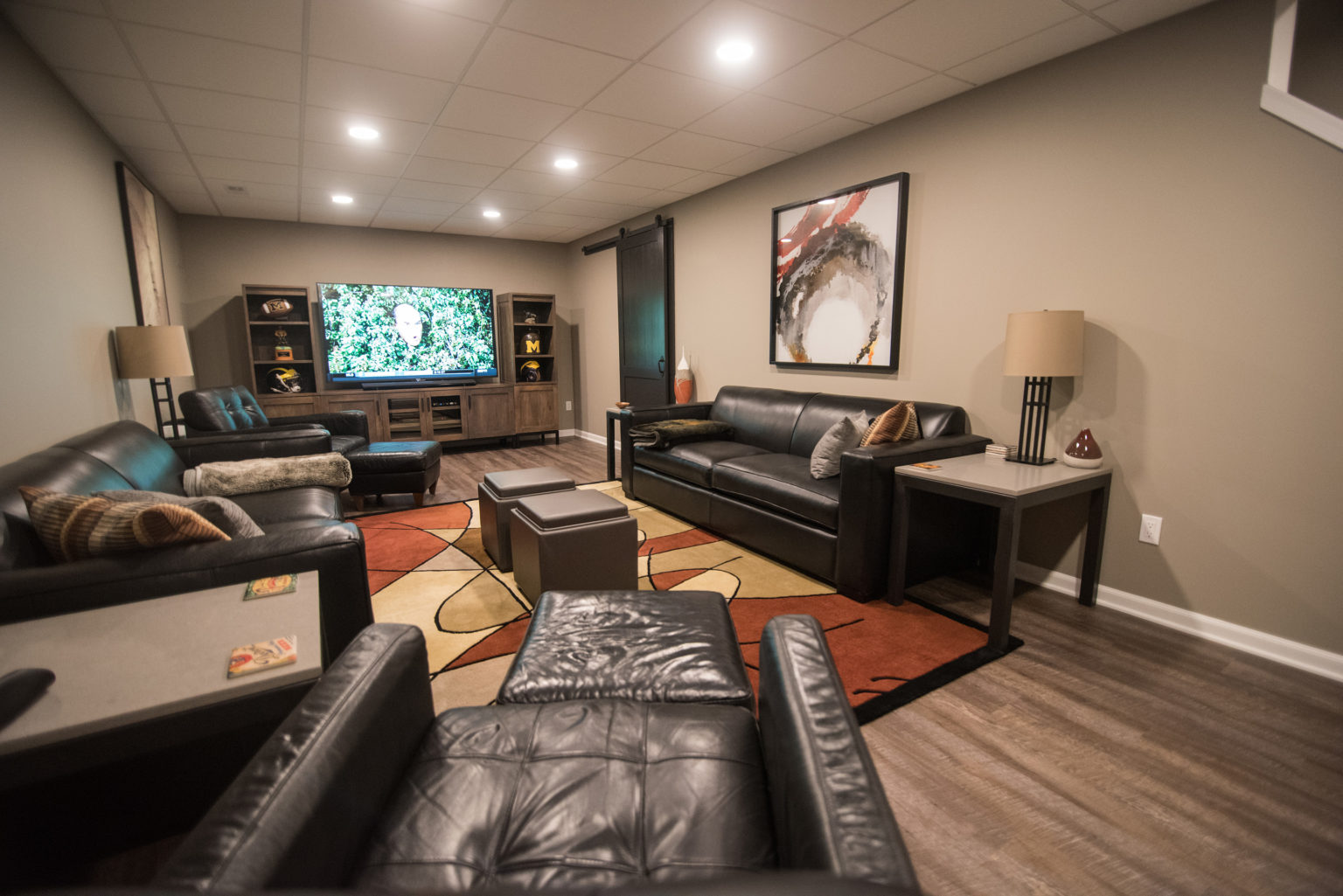 Brighton Mi Finished Basement With Irish Pub Basements Plus