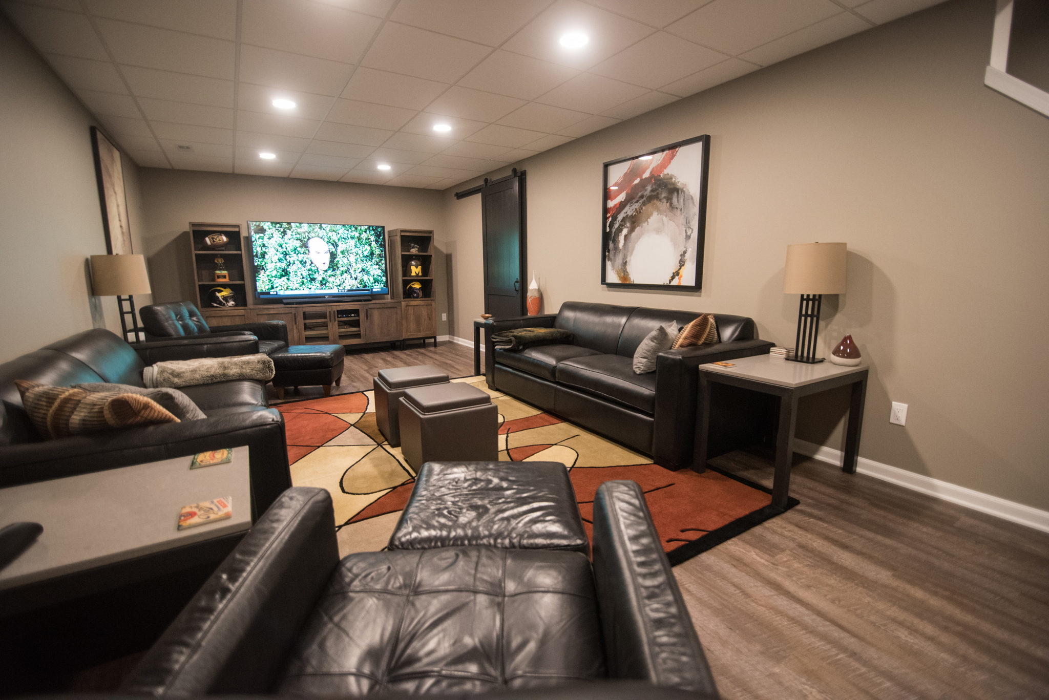 Brighton Mi Finished Basement With Irish Pub Basements Plus