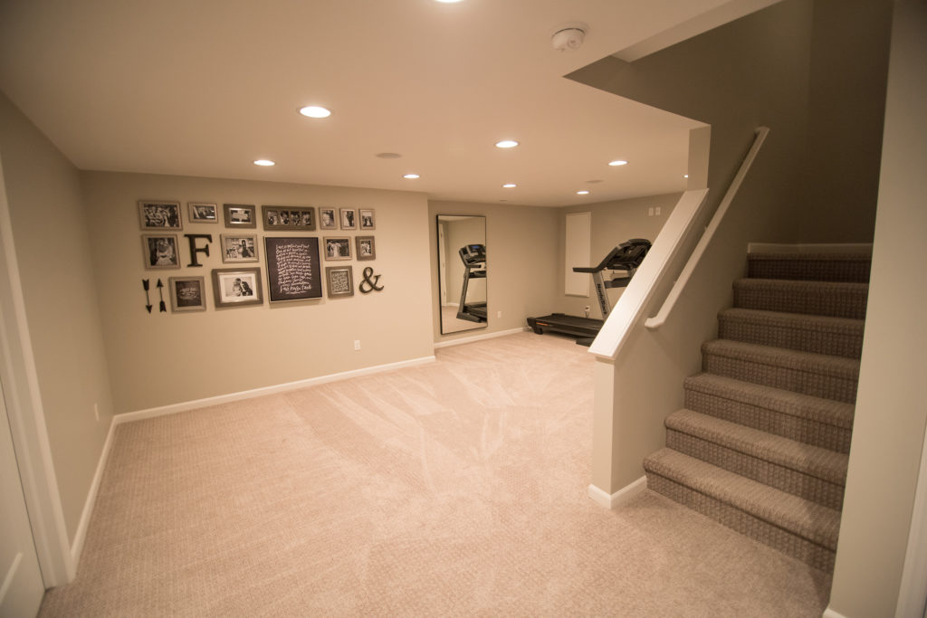 Brighton Mi Finished Basement With Modern Clean Design Finished