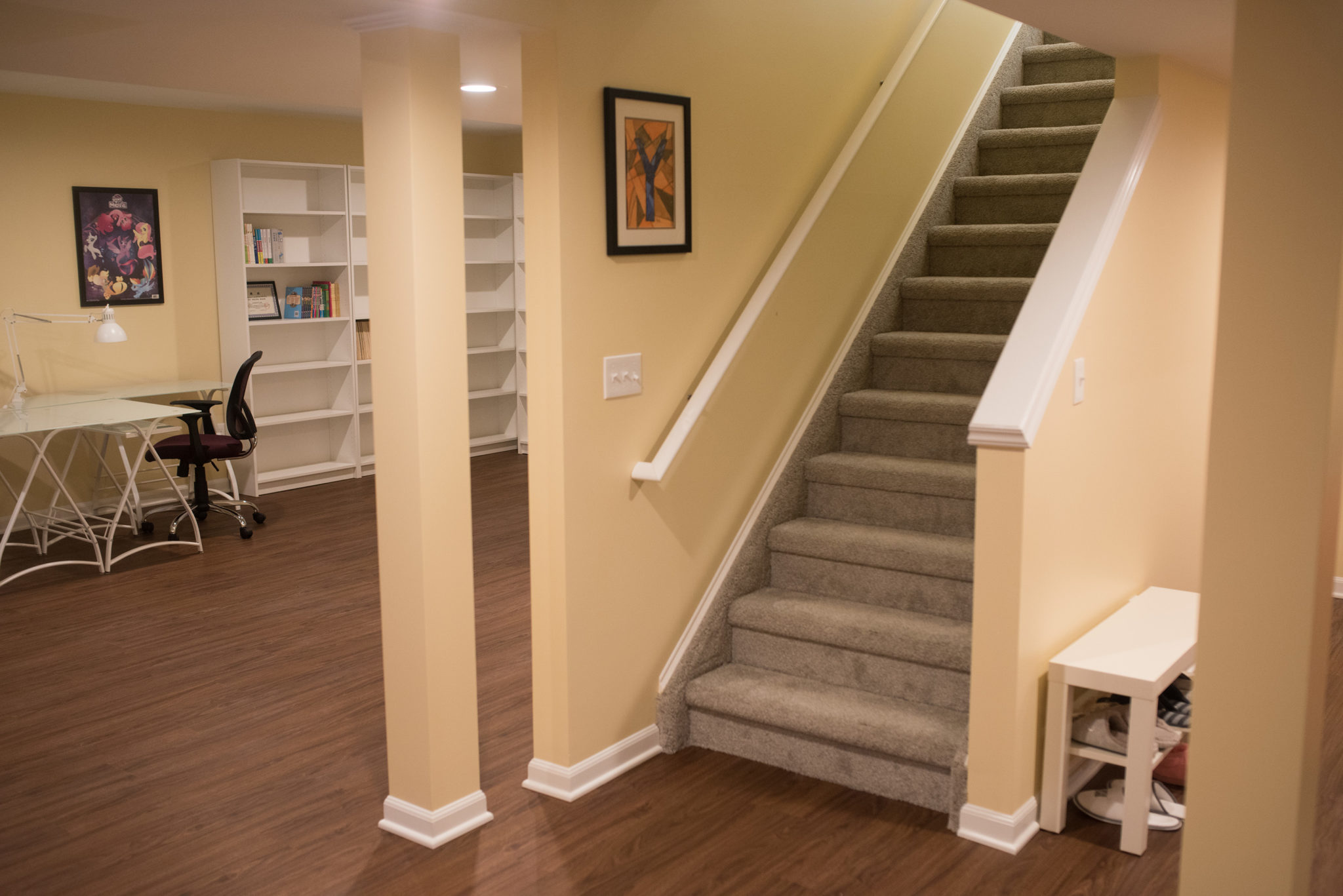 Project Gallery: Basement Creates a Study Space, Novi MI