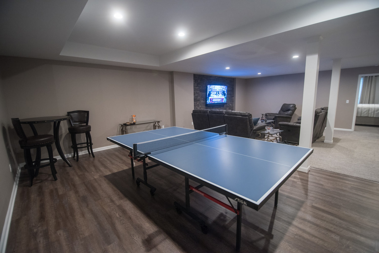 Project Gallery: Entertaining Finished Basement, Oakland Township MI