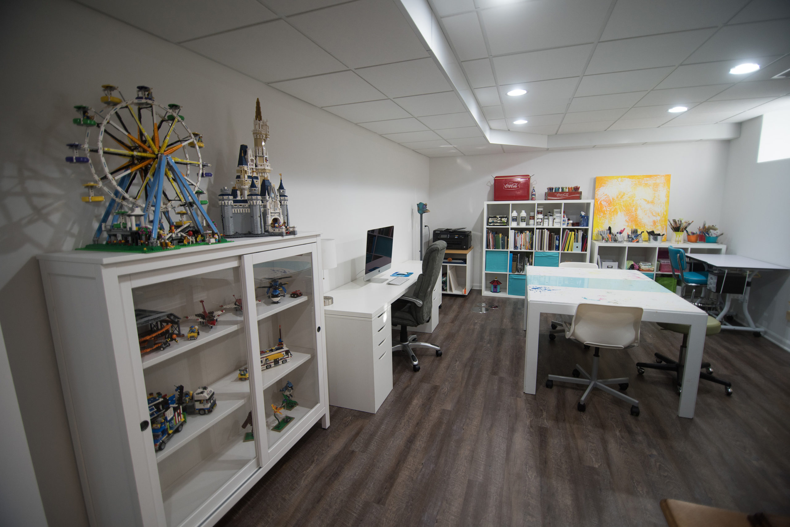 Berkley, MI, Finished Basement With Art Studio | Basements Plus