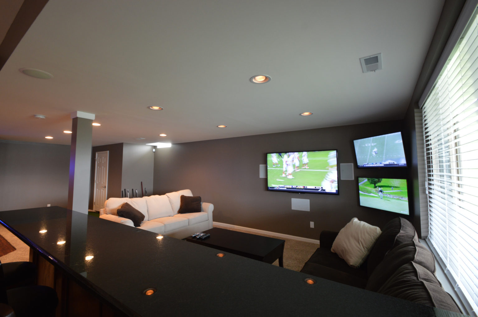 Washington, MI Basement Sports Bar - Basements Plus