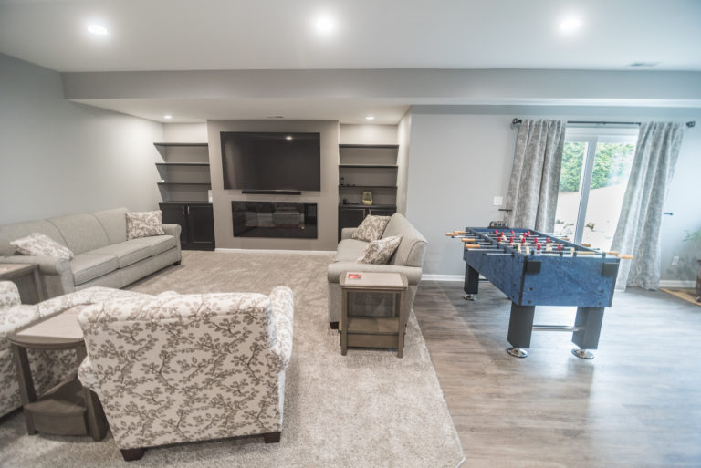 Brighton Mi Finished Walkout Basement Finished Basements Plus