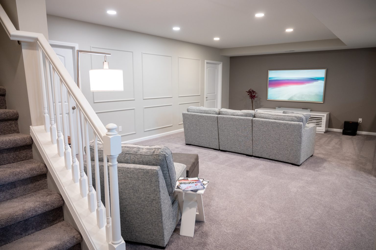 Finished Basement in White Lake, MI Gallery - Basements Plus