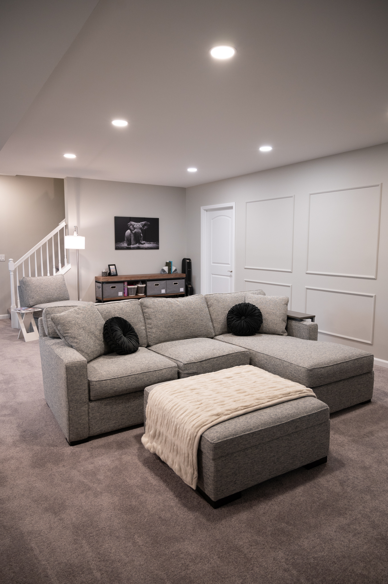 Finished Basement in White Lake, MI - Basements Plus