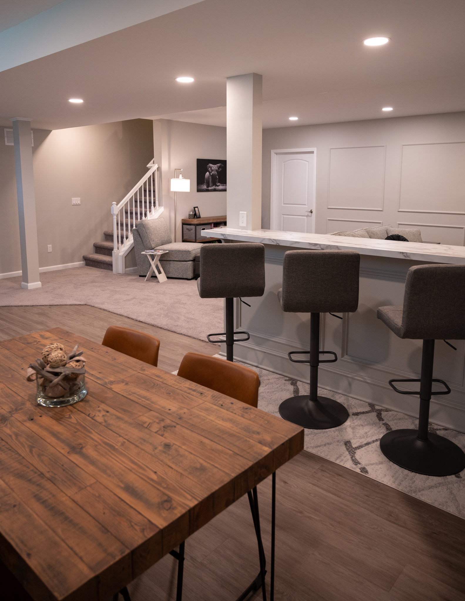 Finished Basement in White Lake, MI - Basements Plus