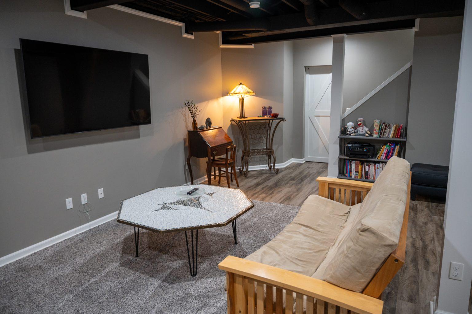 Finished Basement in Auburn Hills, MI with Large Kitchen for Cooking ...