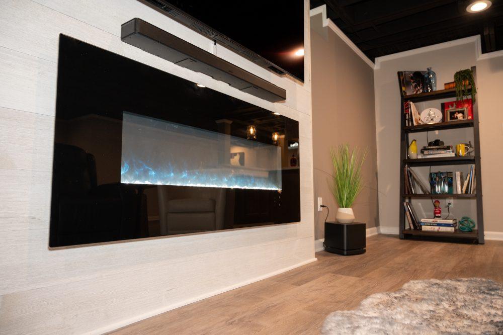 Macomb Finished Basement with a Jam Area - Basements Plus