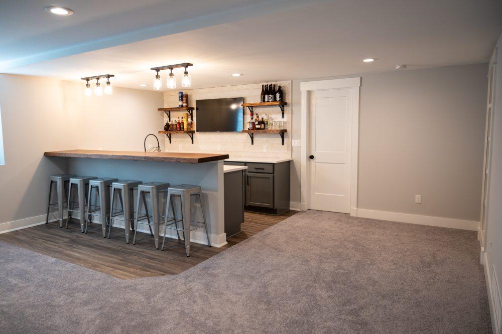 Finished Basement in Northville, MI - Basements Plus