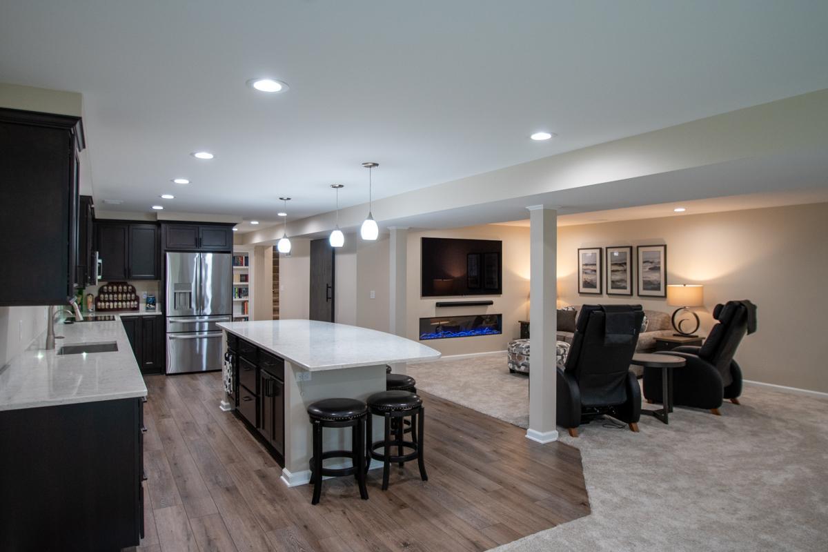 Secret Room from a Finished Basement in Washington Twp, MI - Basements Plus
