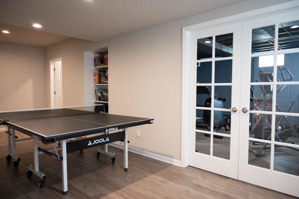Fun Colorful Finished Basement in Northville, MI - Basements Plus