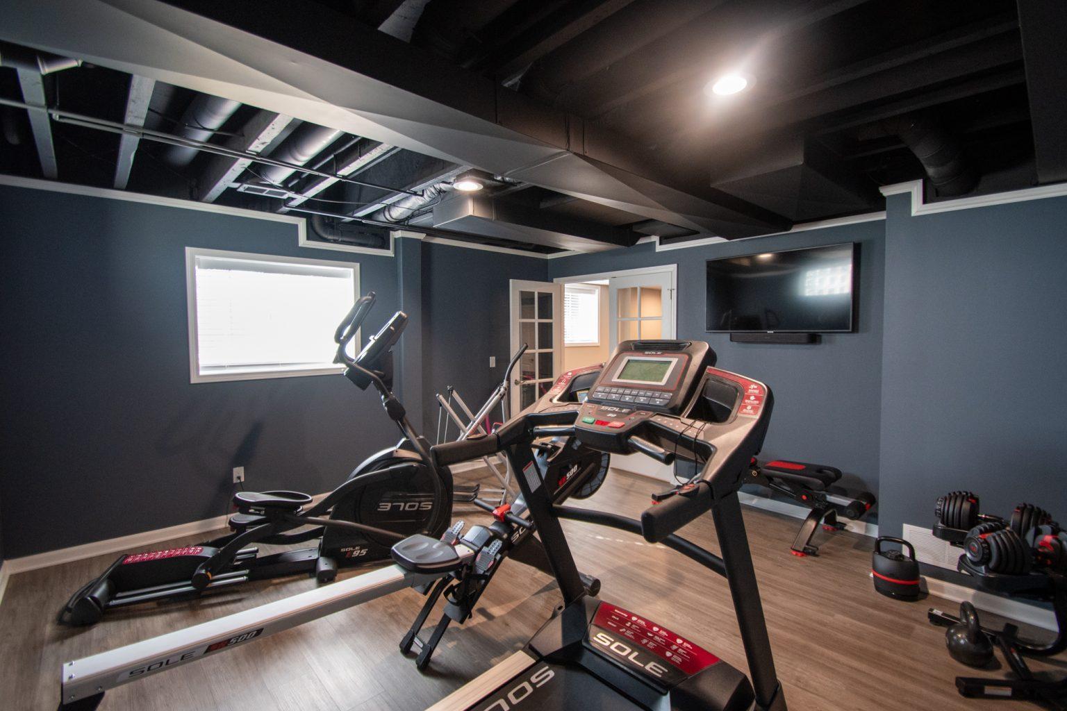Fun Colorful Finished Basement in Northville, MI - Basements Plus