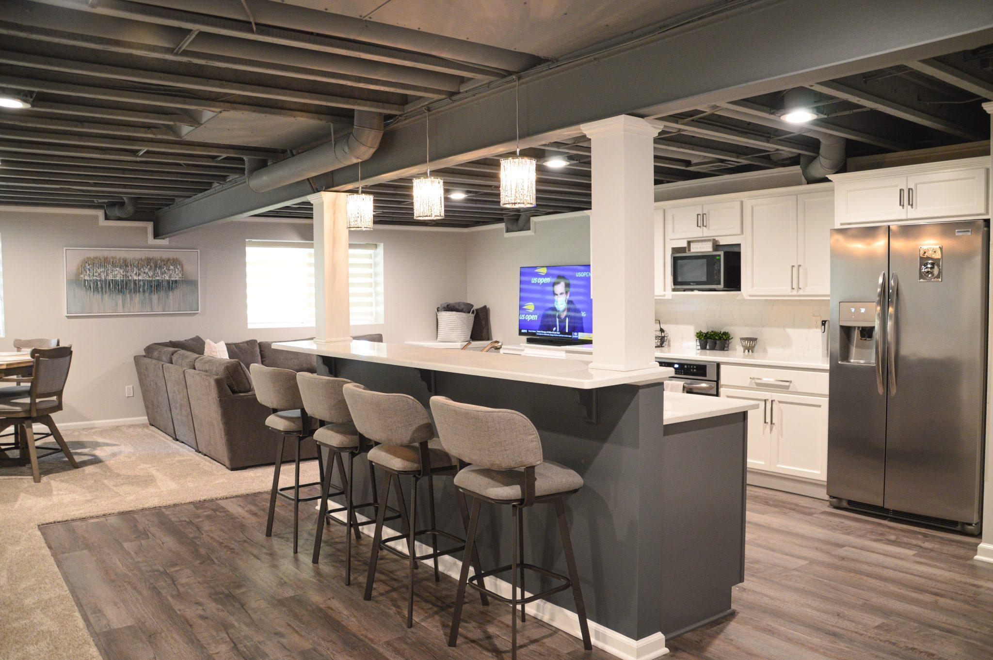 Finished Basement in Troy, MI - Basements Plus