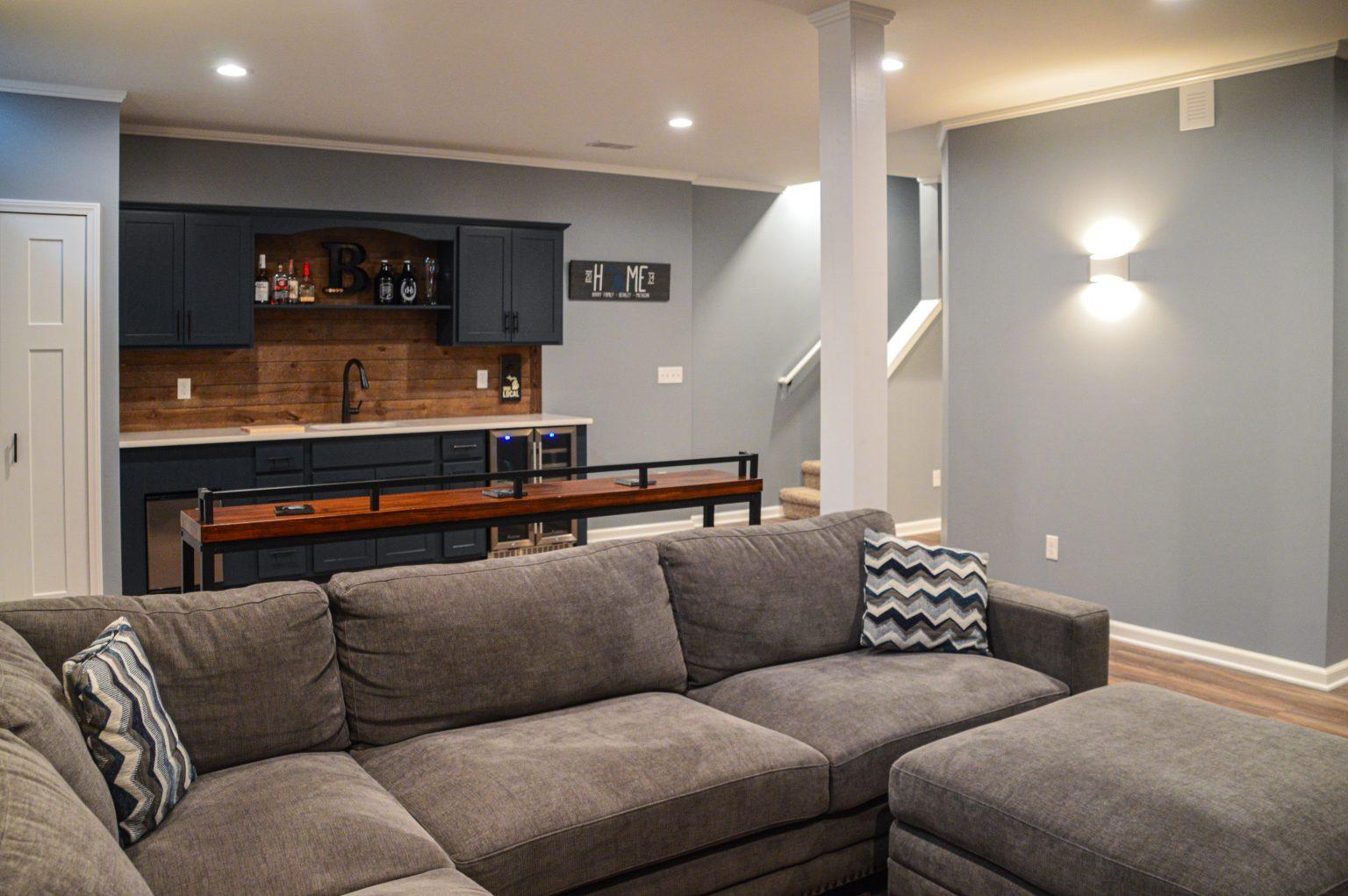 Finished Basement in Berkley, MI - Basements Plus
