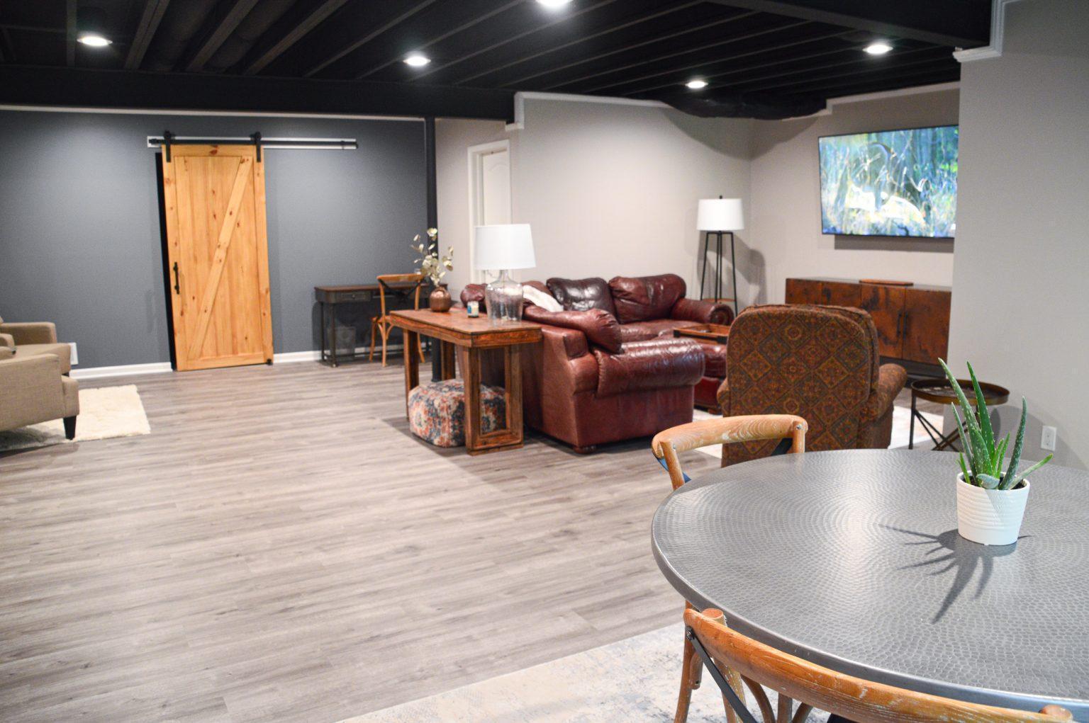 Finished Basement in Clarkston, MI - Basements Plus