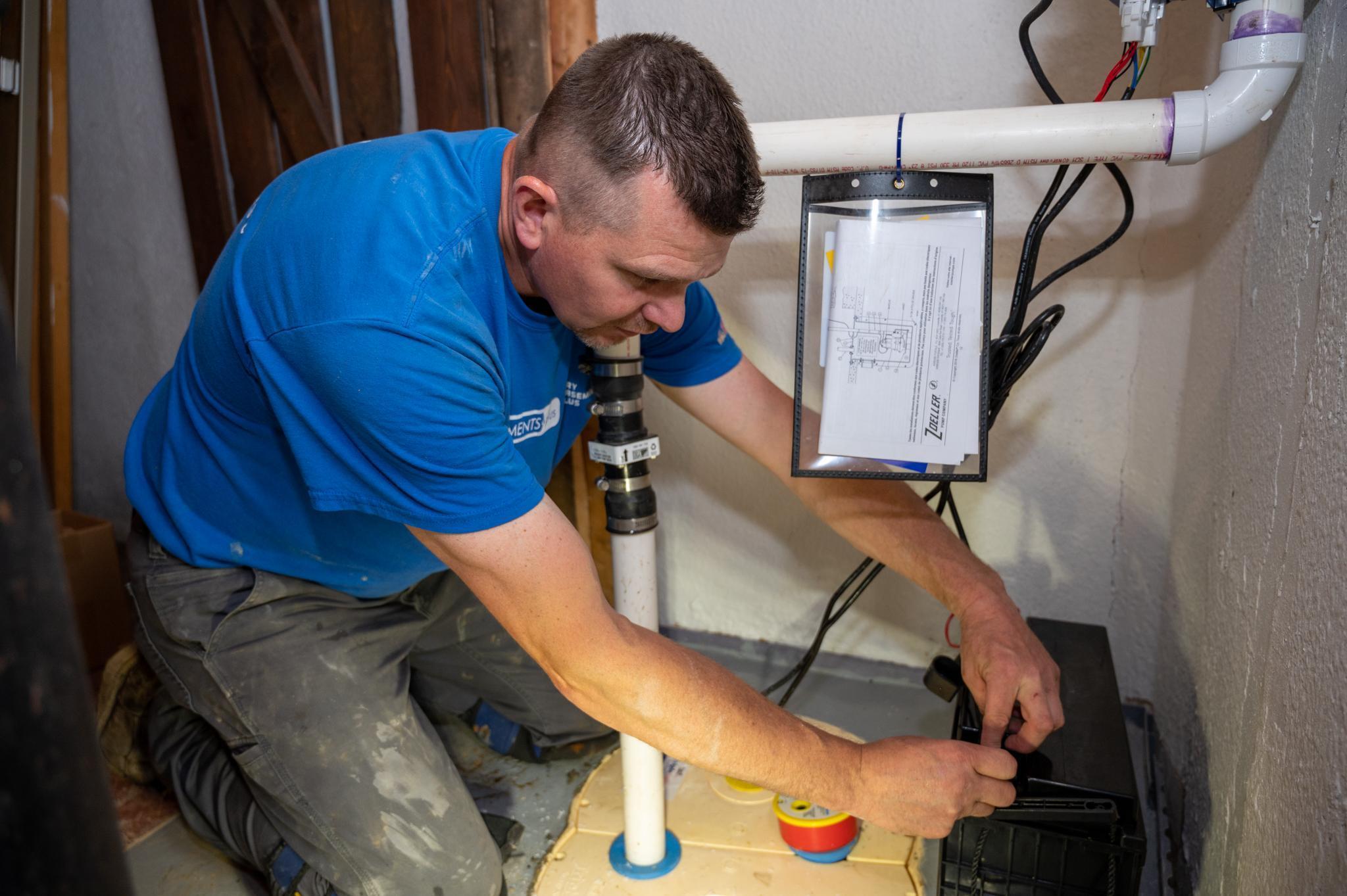 Battery Backup Install - Basements Plus