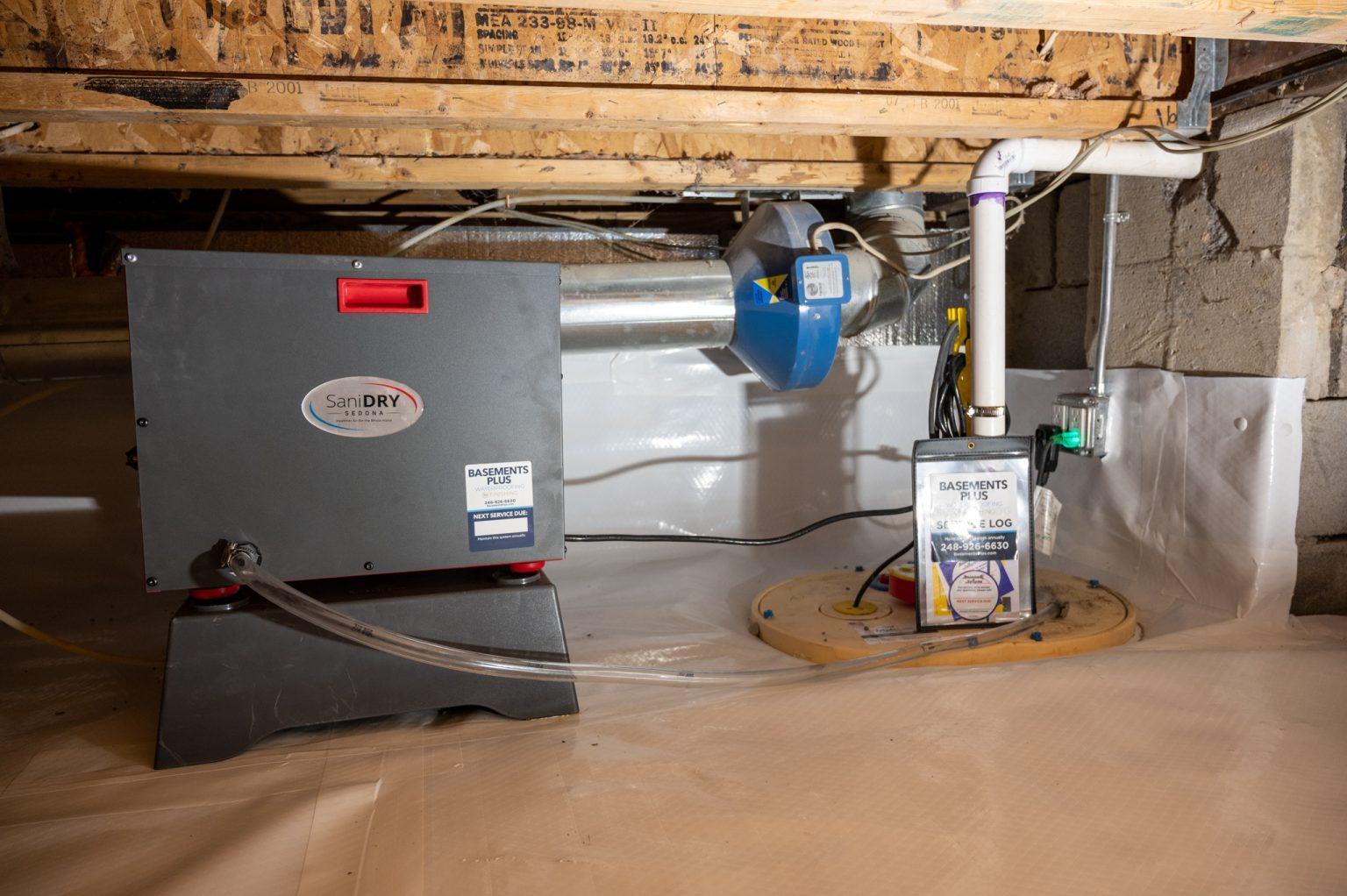 Crawl Space Encapsulation Gallery - Basements Plus