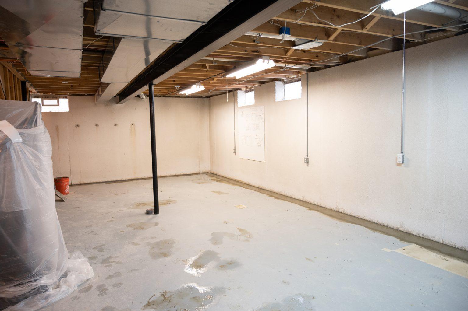 Waterguard and Sump Install - Basements Plus