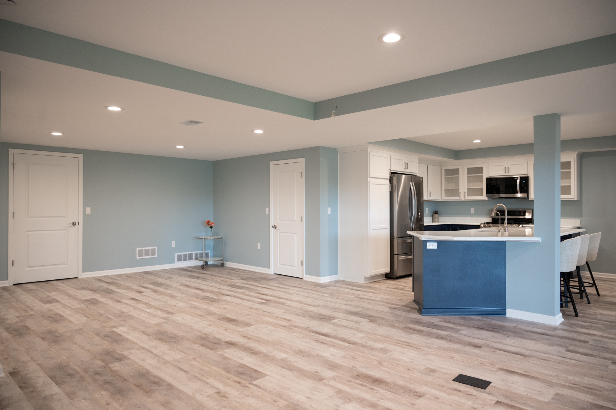 Finished Basement with Kitchen in White Lake, MI - Basements Plus