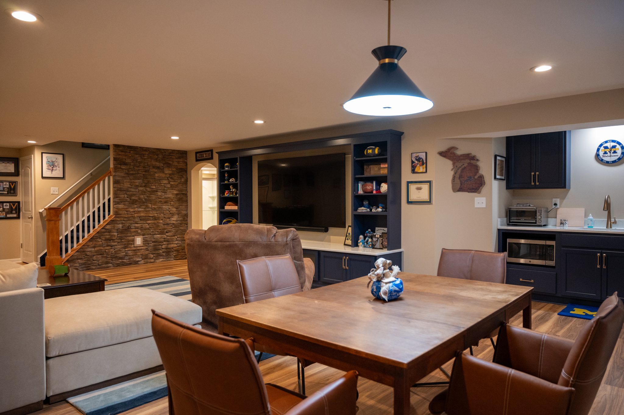 Finished Basement with Kitchen, Guest Room and Bathroom in Northville ...