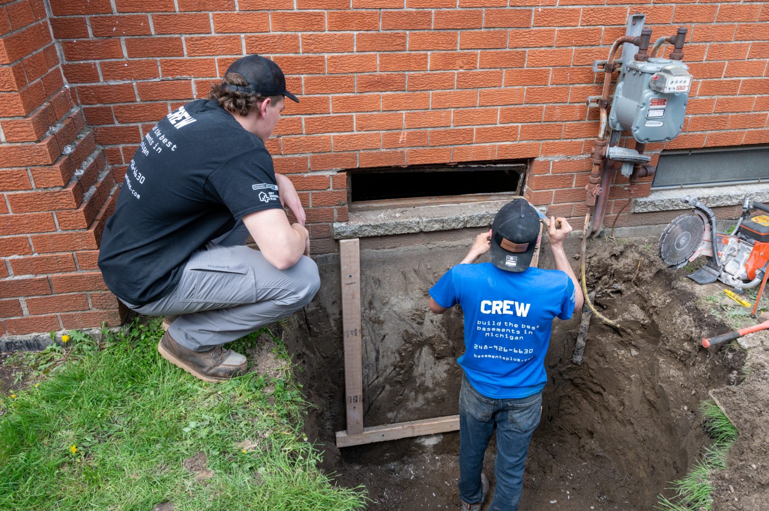 Egress Window Install - Basements Plus