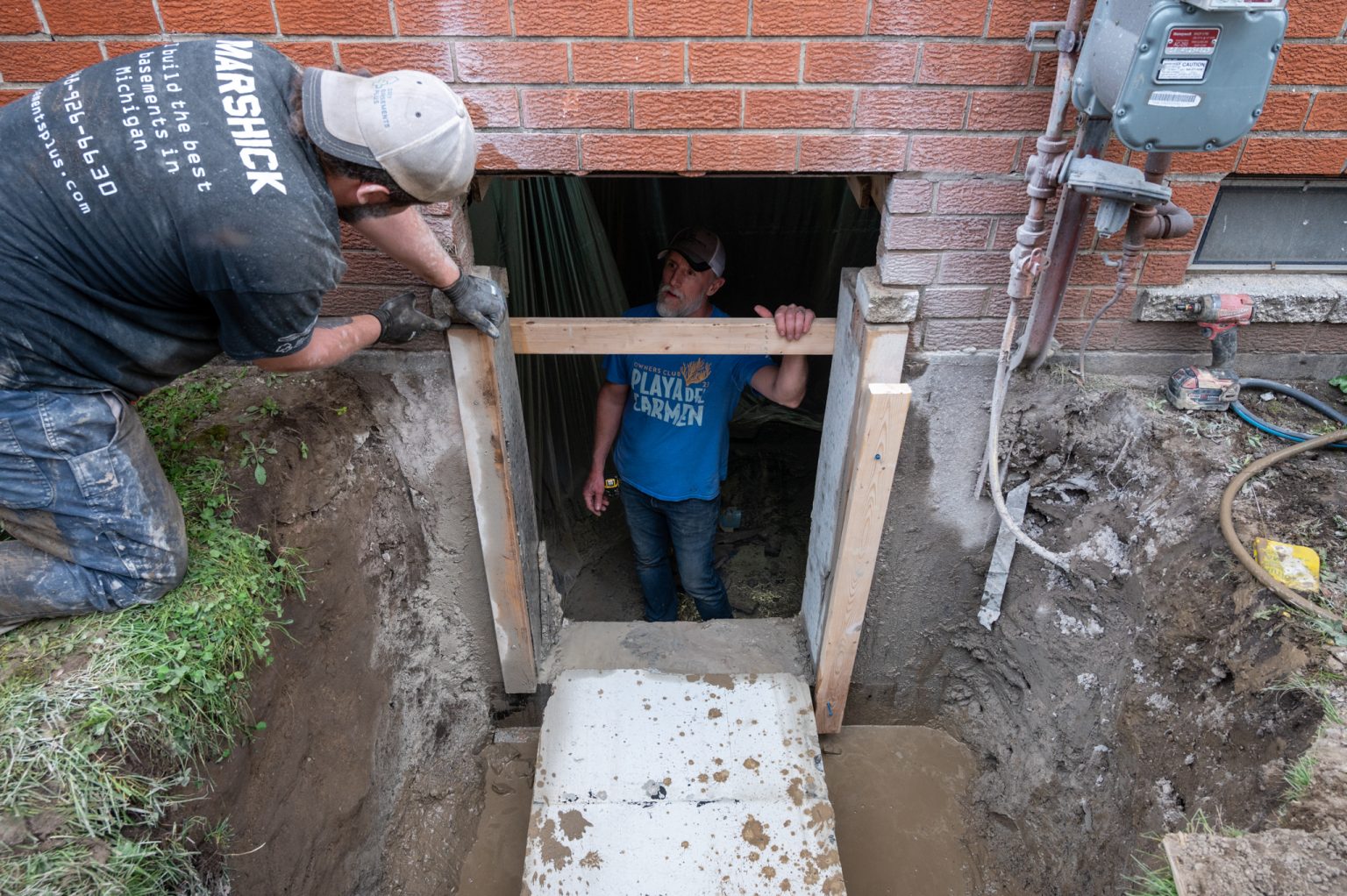 Egress Window Install - Basements Plus
