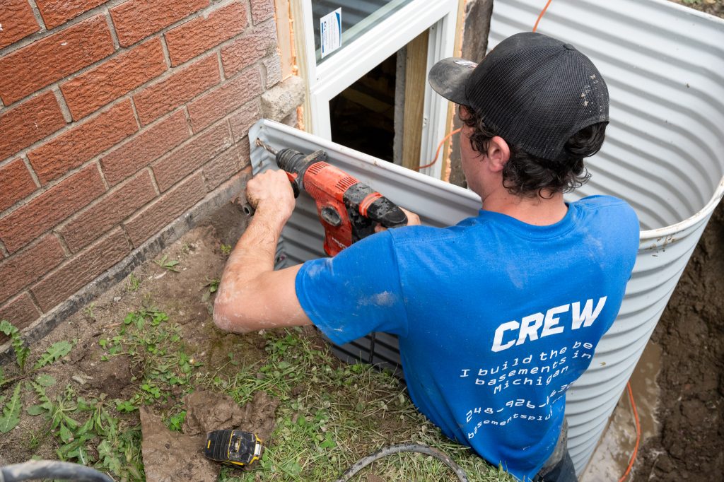 Egress Window Install - Basements Plus