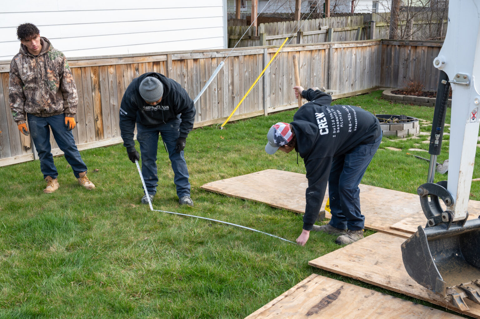 Dry Well Install - Basements Plus