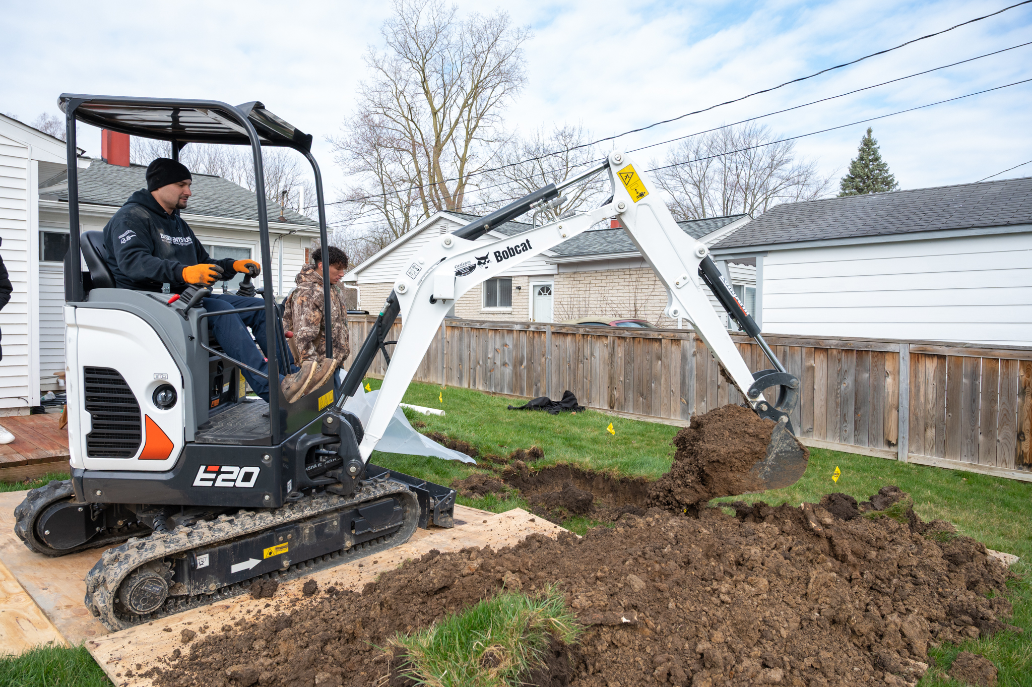 Dry Well Install - Basements Plus