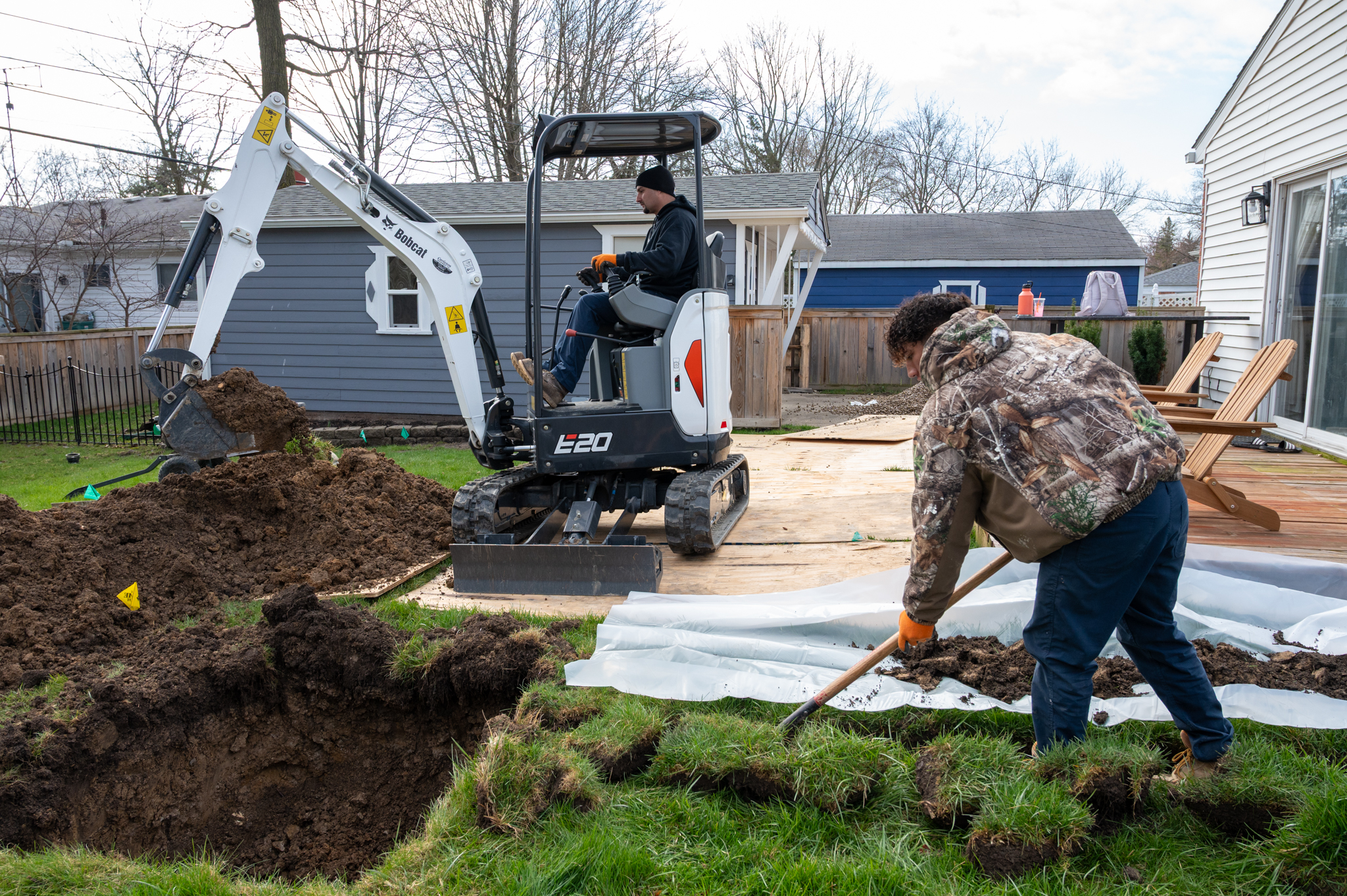 Dry Well Install - Basements Plus