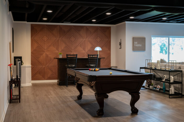 Finished Basement with Wet Bar in West Bloomfield, MI - Basements Plus